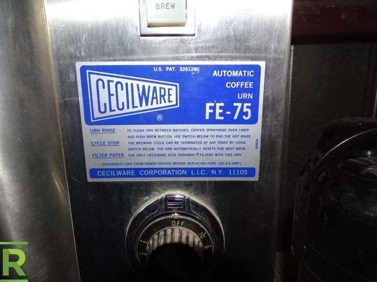 Cecilware FE-75 Automatic Coffee Urn - Roller Auctions
