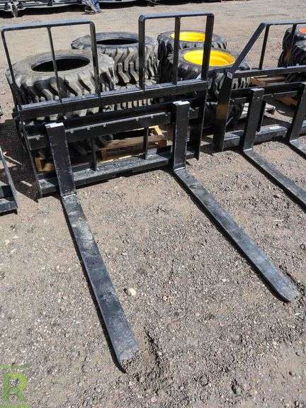 New Kivel Fork Attachment To Fit Skid Steer Loader, Step Thru, 48 ...