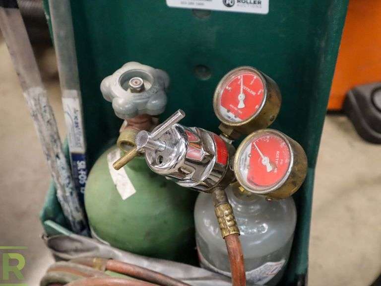 Prestolite Acetylene Welding Torch Kit With Tanks - Roller Auctions