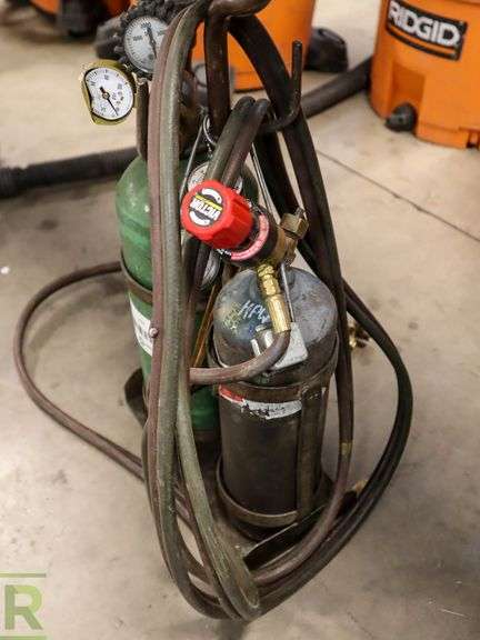 Prestolite Acetylene Welding Torch Kit With Tanks - Roller Auctions
