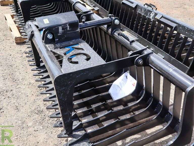 New Kit Containers Hydraulic 76" Skeleton Grapple Bucket To Fit Skid ...