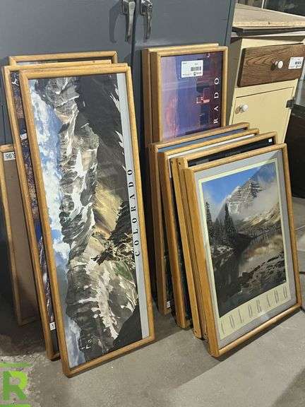 (10) Colorado Framed Posters - Roller Auctions