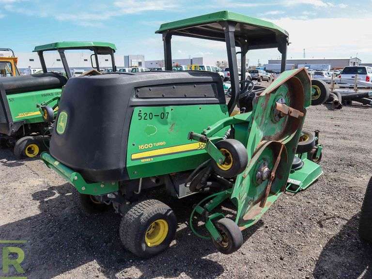John Deere 1600 Turbo 4WD Ride-On Batwing Mower - Roller Auctions