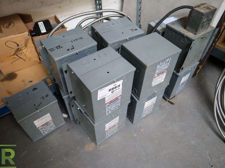 (8) Square D Buck & Boost Transformers - Roller Auctions