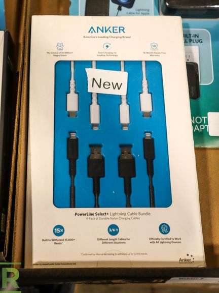 (1) MyCharge Power Hub All-In-One Portable Charger with Built-In Cables ...