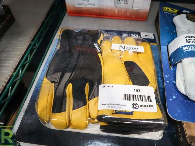 (1 Pair) Holmes Workwear Heated Work Gloves with Genuine Leather - New ... (1 Pair) Holmes Workwear Heated Work Gloves with Genuine Leather - New ...