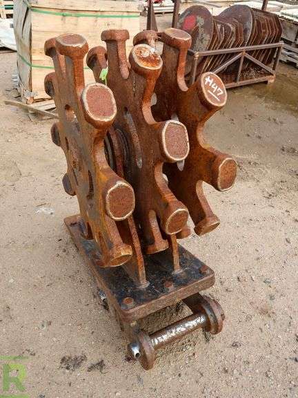 Sheepsfoot 18" Compaction Wheel For Excavator, Fits 145 or 15-Ton ...