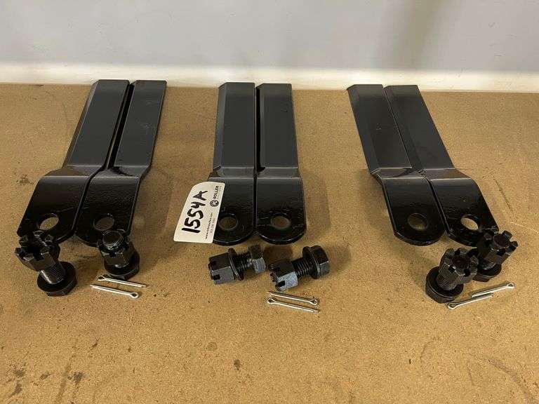(3) Sets Of New Wolverine Brush Mower Replacement Blades With Bolts And ...