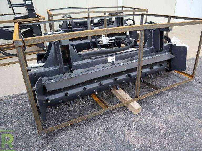 New Land Honor PR-12-72W Power Rake To Fit Skid Steer Loader - Roller ...