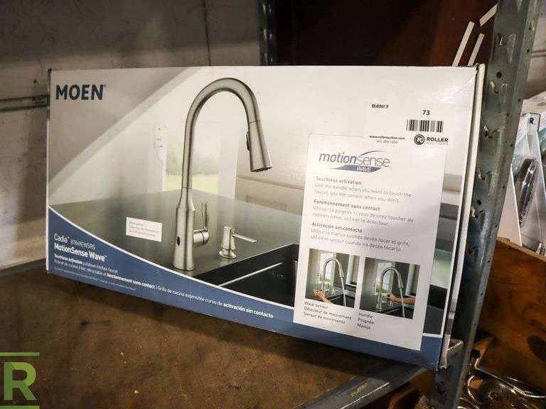 Moen Cadia Touchless Pull Down Kitchen Faucet 87869EWSRS - New/Never Used - Roller Auctions