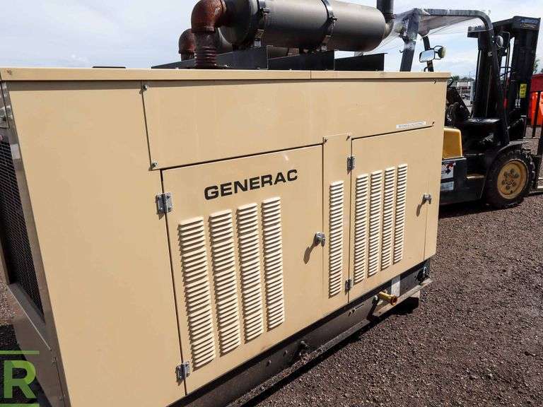 Generac 100KW Skid Mounted Generator, Natural Gas, 3-Phase, 1800 RPM ...