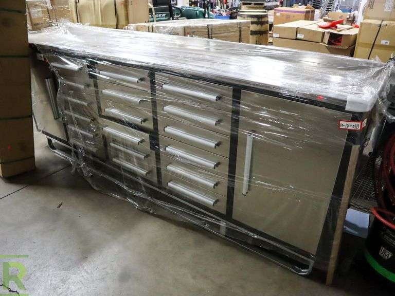 New Steelman 10FT-18D Work Bench, 18-Drawer, 10' - Roller Auctions