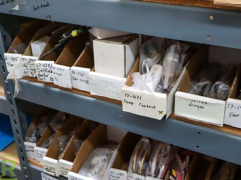 (3) Shelves of RHS Refrigeration Supplies - Roller Auctions