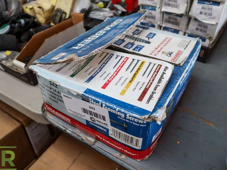 Box of Grabber 34Z Steel Framing Screws - Roller Auctions