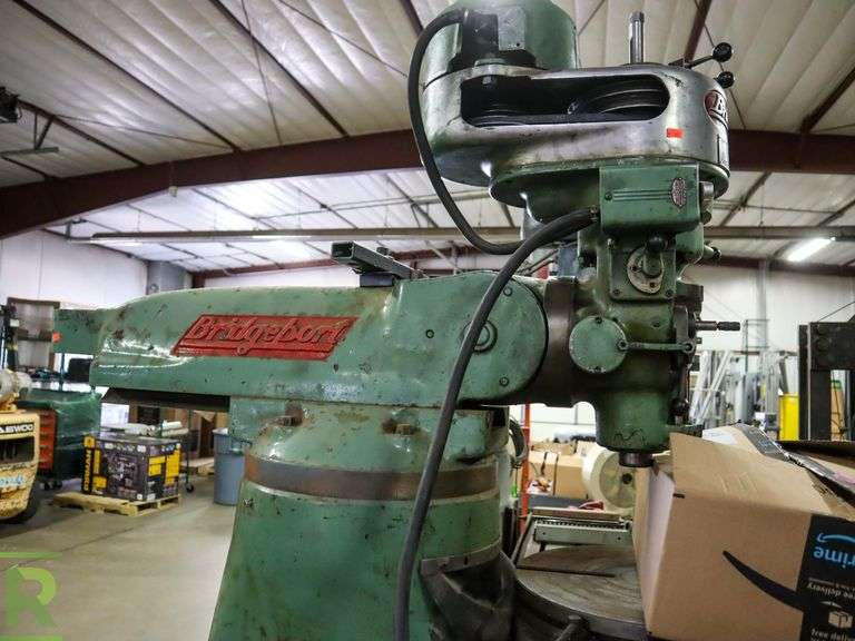 Bridgeport Vertical Milling Machine, 2-Axis DRO, 36" x 9" Table ...