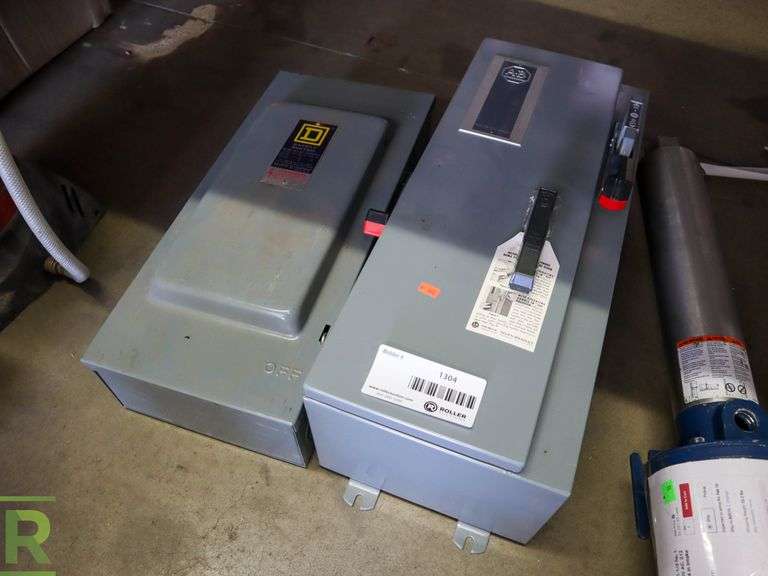(2) Electrical Switch Boxes; Allen Bradley, Square-D - Roller Auctions
