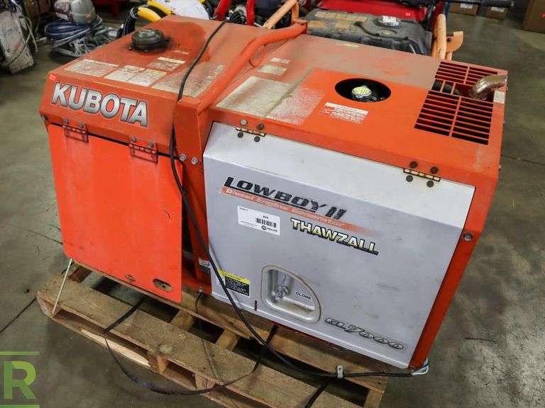 Kubota Lowboy 11 Generator, Diesel, Showing 7720 Hours - Roller Auctions