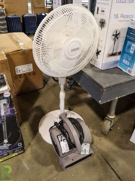 (1) Lasko Super Fan Max SF-20-G - Lightly Used (1) Three Speed Rotating ...