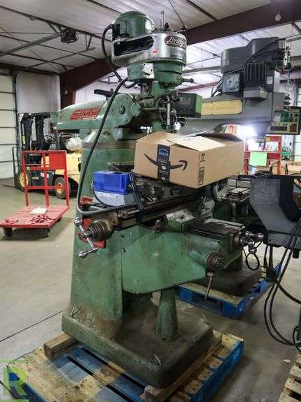 Bridgeport Vertical Milling Machine, 2-Axis DRO, 36" x 9" Table ...