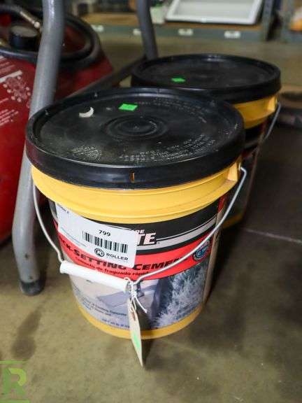 (2) Quikrete Quick Setting Concrete Buckets - Roller Auctions