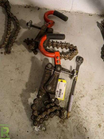 (2) Ridgid 226 Chain Cutters - Roller Auctions