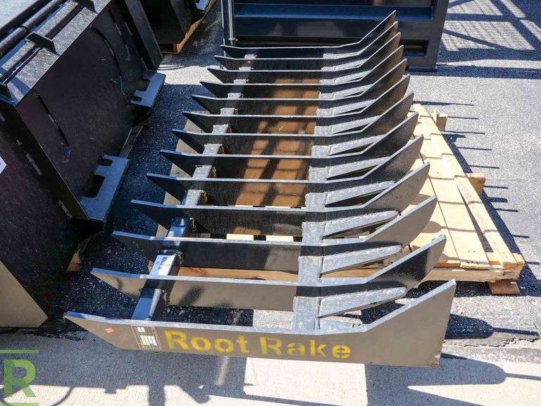 New Land Honor 72" Root Rake Attachment to Fit Skid Steer Loader ...