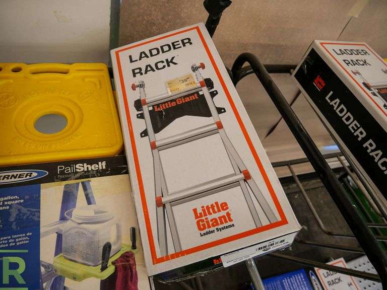 Little Giant 10164 Work Platform, 15097-002 Ladder Rack and Werner 76-9 ...
