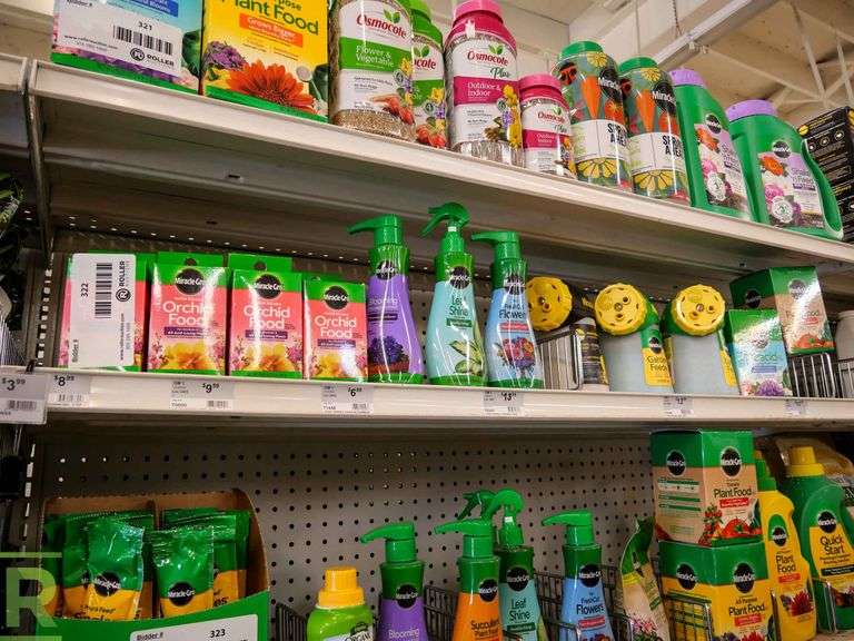 Shelf of Miracle-Gro Plant Food - Roller Auctions