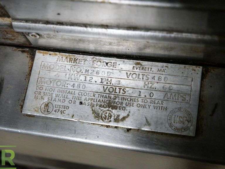 Market Forge M2600 Full Size Double Stack Convection Oven on Casters ...