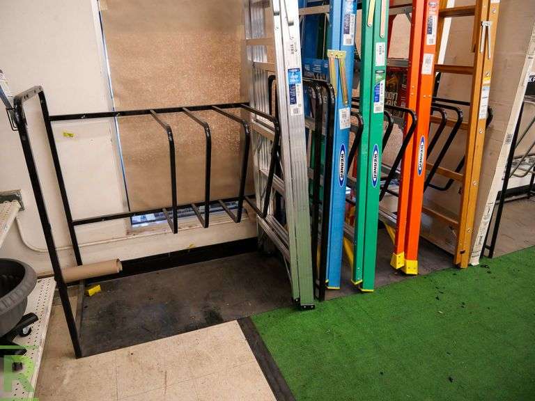 (2) Ladder Storage Racks, Holds (12) Ladders Total, 48" x 25" Each ...