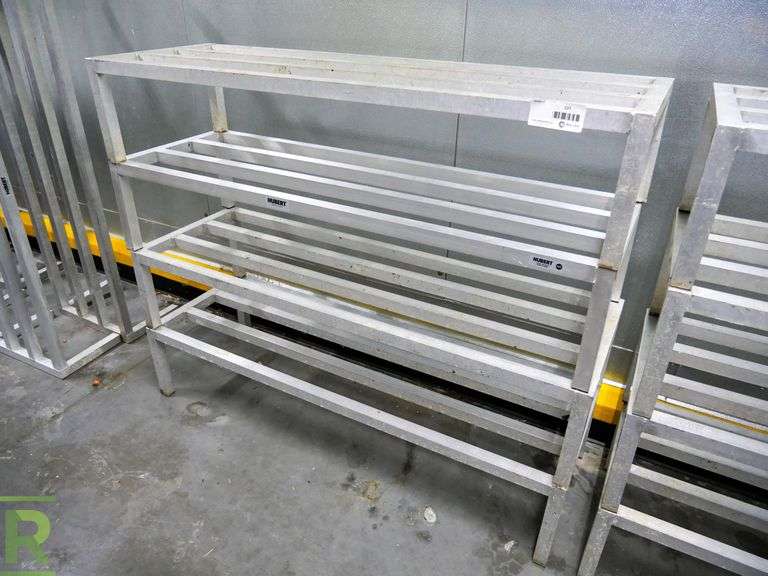 (3) Hubert Dunnage Racks, 12" x 20" x 60" - Roller Auctions