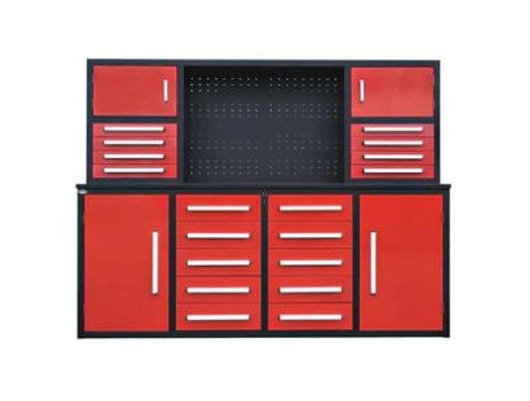 New Diggit Mod 18HD-4C Heavy Duty Workbench Cabinet Combo 7' Wide, 18 ...