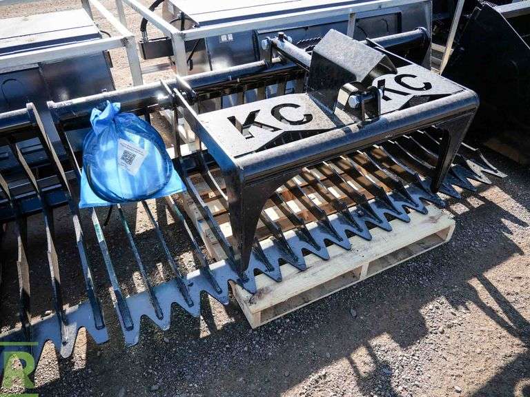 New Kit Containers Hydraulic 76" Skeleton Grapple Bucket to Fit Skid ...