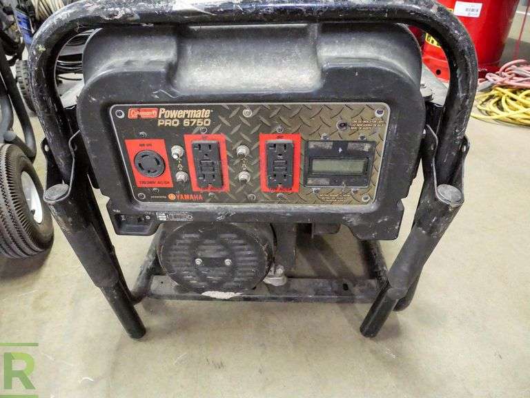 Coleman Powermate Pro 6750 Portable Generator, Gas - Roller Auctions
