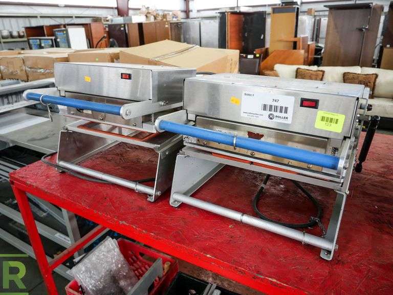 (2) Form Plastics AL400 Heat Seal Lidding Machines - Roller Auctions