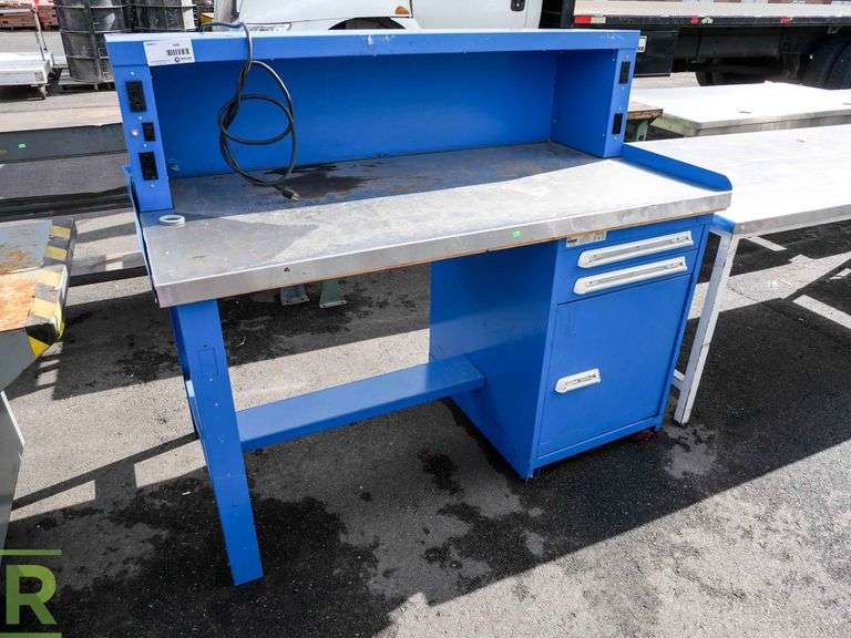 Vidmar Work Table With 3-Drawers - Roller Auctions