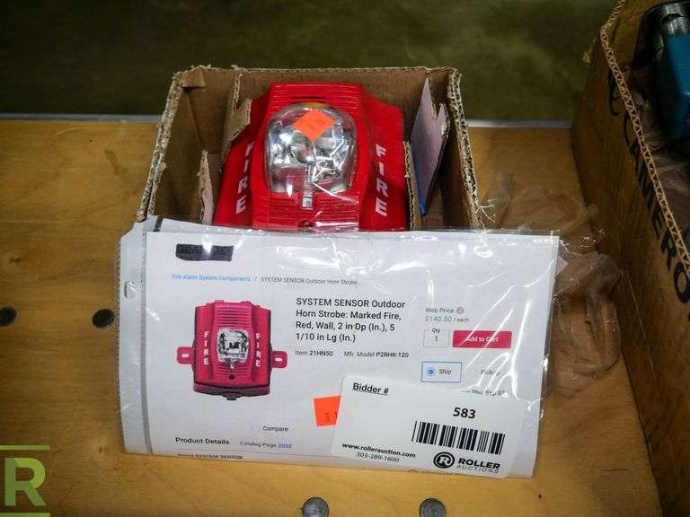 System Sensor P2RHK-120 Outdoor Horn / Strobe - Roller Auctions