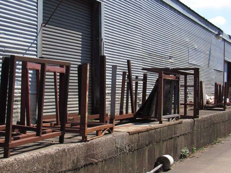 (22) ASSORTED METAL A-FRAME AND RACK STANDS, AS SHOWN, (located outside ...