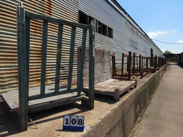 (22) ASSORTED METAL A-FRAME AND RACK STANDS, AS SHOWN, (located outside ...