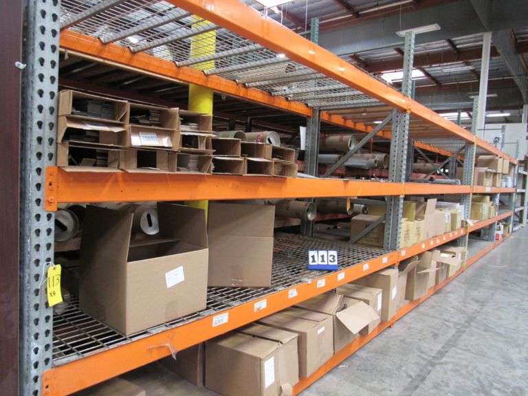 EMPTY PALLET RACK, TEAR DROP STYLE, APPROXIMATELY 11' X 48" X 10' TALL ...