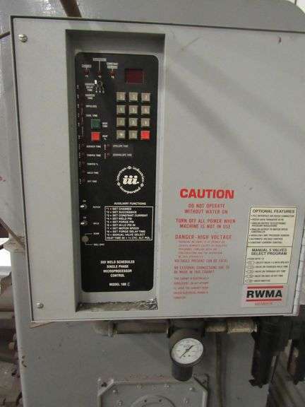 ACME SPOT WELDER, MDL# 108C, 300 WELD SCHEDULES, SINGLE PHASE ...