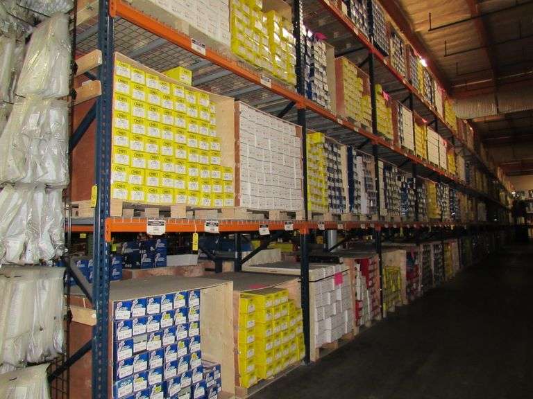 EMPTY PALLET RACK, TEAR DROP STYLE, APPROX. 8' X 42" X 16' TALL W/WIRE ...