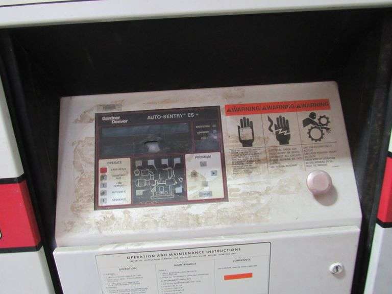 GARDNER DENVER ELECTRA-SAVER II AIR COMPRESSOR, MDL EBP99D, 100-HP, 460 ...