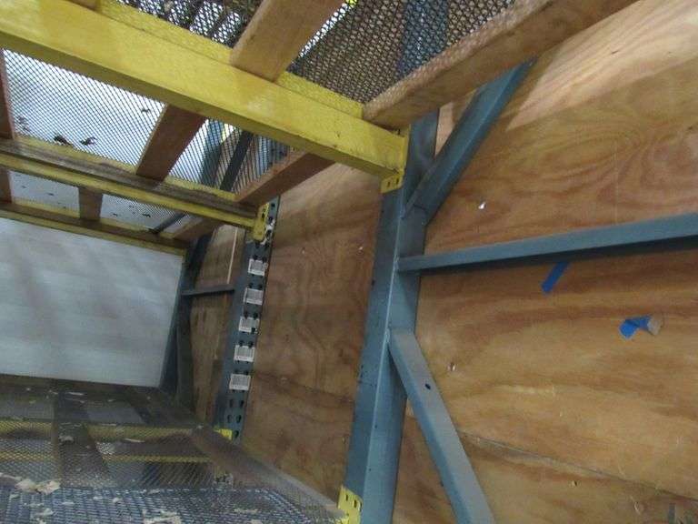 EMPTY PALLET RACK, TEAR DROP STYLE, APPROXIMATELY 8' X 44" X 9' TALL ...