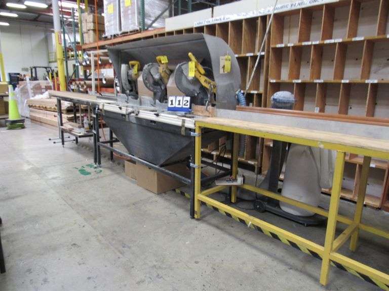 LOT, (3) DEWALT 12" COMPOUND MITER SAWS, MDL# DW715, MDL# DW716 AND MDL ...