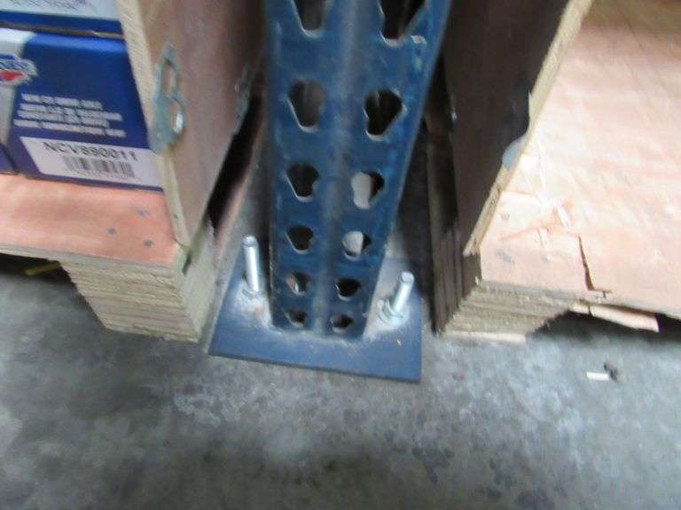 EMPTY PALLET RACK, TEAR DROP STYLE, APPROX. 8' X 42" X 16' TALL W/WIRE ...