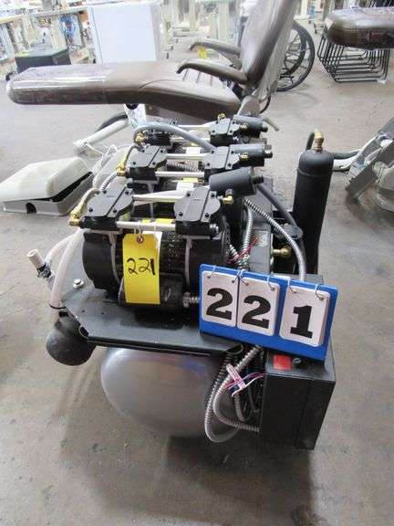 OILLESS 2.25-HP AIR COMPRESSOR, POWER AIR, MIDMARK, MDL P32 - Rosen Systems