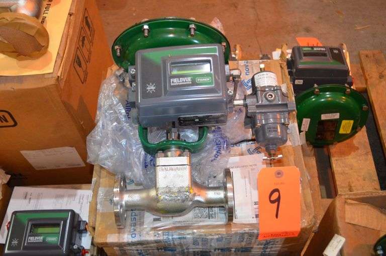 VALVE ACTUATOR WITH STAINLESS STEEL VALVE AND FISHER MODEL DVC2000 ...