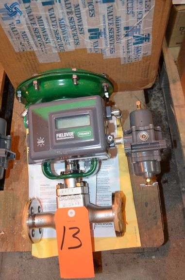 VALVE ACTUATOR WITH STAINLESS STEEL VALVE AND FISHER MODEL DVC2000 ...