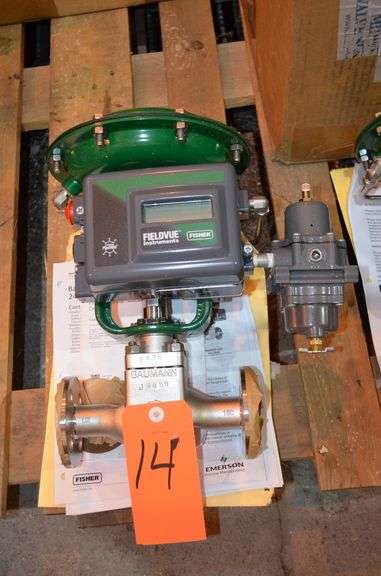 VALVE ACTUATOR WITH STAINLESS STEEL VALVE AND FISHER MODEL DVC2000 ...